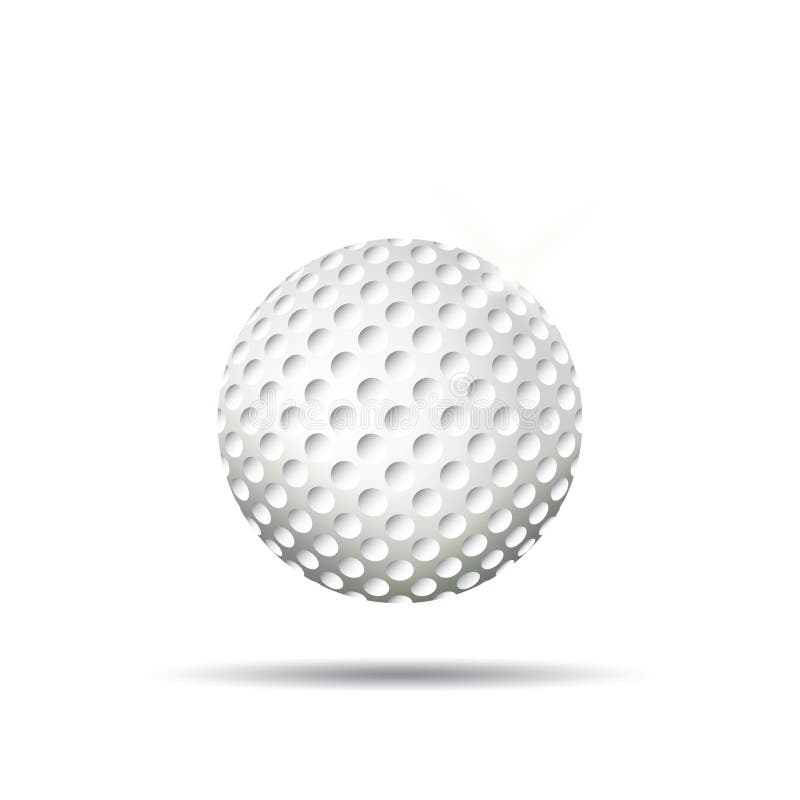 Golf Ball. Vector Illustration Decorative Background Design Stock ...