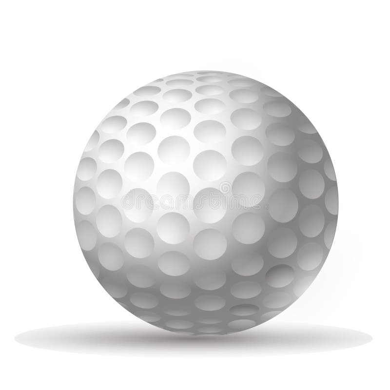 Golf Ball. Vector Illustration Decorative Design Stock Vector ...