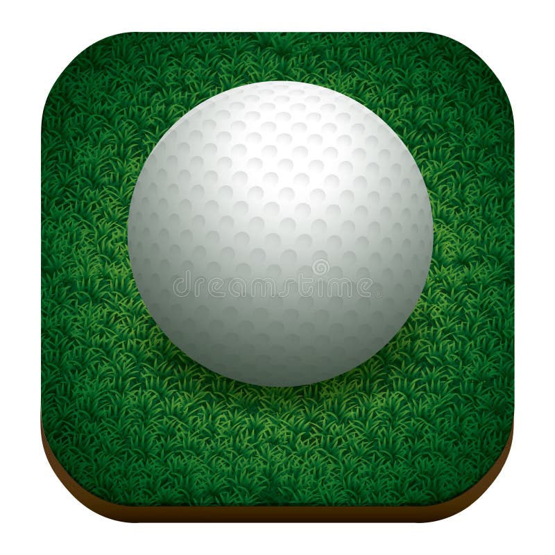 Golf Ball. Vector Illustration Decorative Design Stock Vector ...