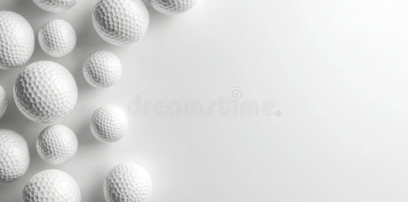 A Golf Ball, White and Rounded, is Isolated on a White Background with ...