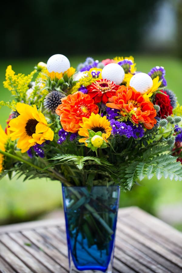 Golf and flowers stock photo. Image of anniversary, gift - 30884880