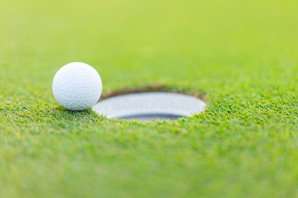 Golf Balls are Going To Pit on the Golf Course Stock Image - Image of ...