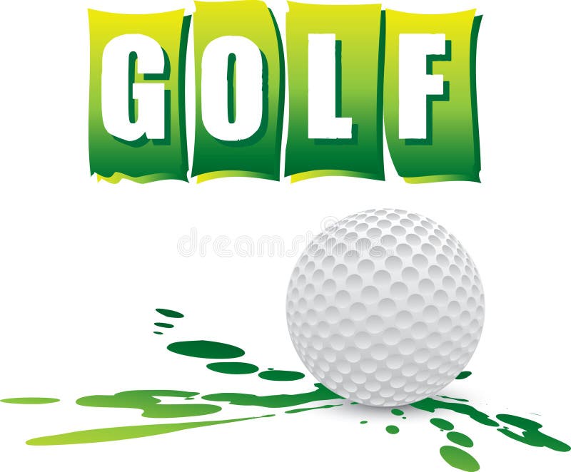 Golf banner stock vector. Illustration of hole, closeup - 9699432