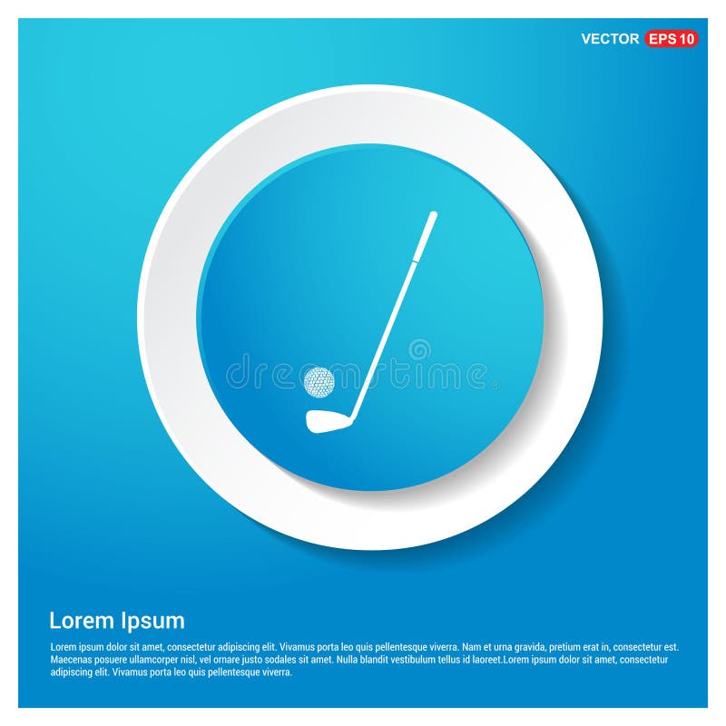 Golf Bat Icon stock vector. Illustration of icon, grass - 132438483