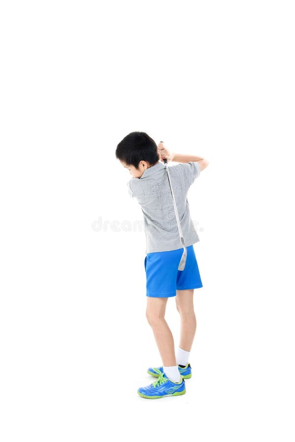 Golf boy stock image. Image of exercise, childhood, isolated - 68875335