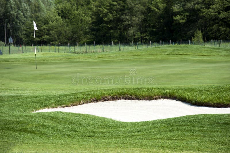 Golf bunker stock photo. Image of beautiful, club, green - 25298726