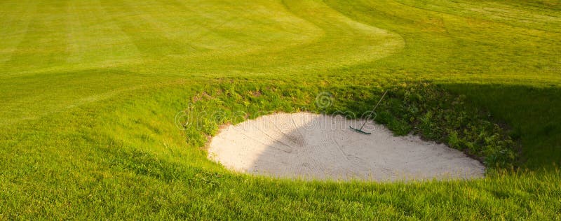 Golf Bunker stock photo. Image of exercise, outdoor, empty - 34630810
