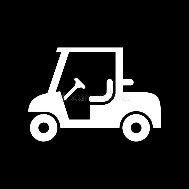 Golf Car Icon Simple Flat Vector Illustration Stock Vector ...