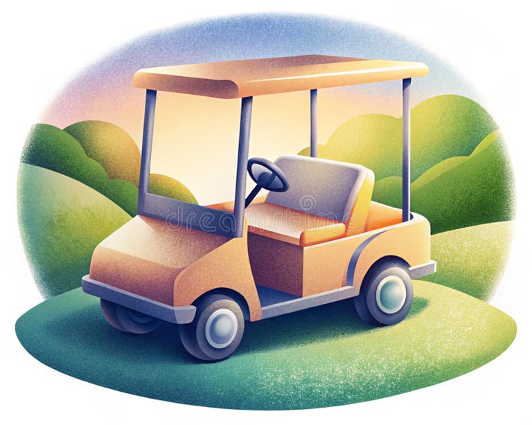 Golf Car Vector Illustrations Stock Illustration - Illustration of ...