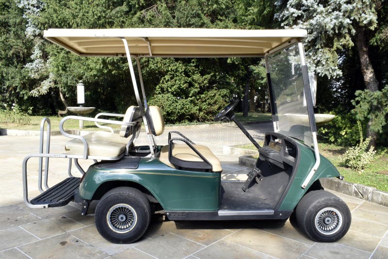 Golf cars stock image. Image of buggy, competition, club - 127690667