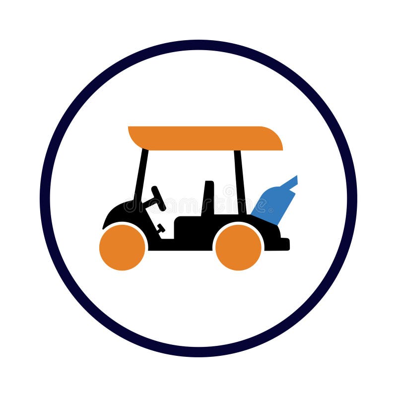 Golf Cart, Golf, Buggy Car, Game Golf Cart Icon Stock Vector ...