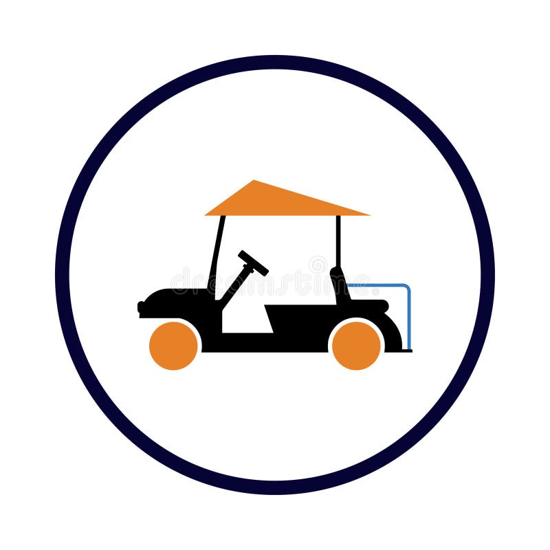 Golf Cart, Golf, Buggy Car, Game Golf Cart Icon Stock Vector ...