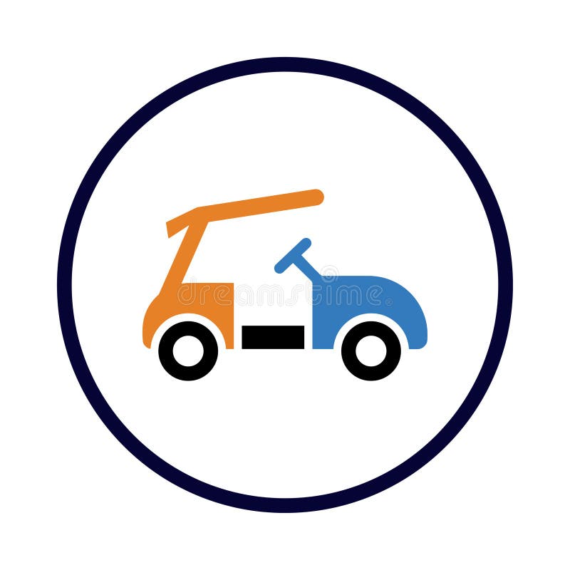 Golf Cart, Golf, Buggy Car, Game Golf Cart Icon Stock Vector ...