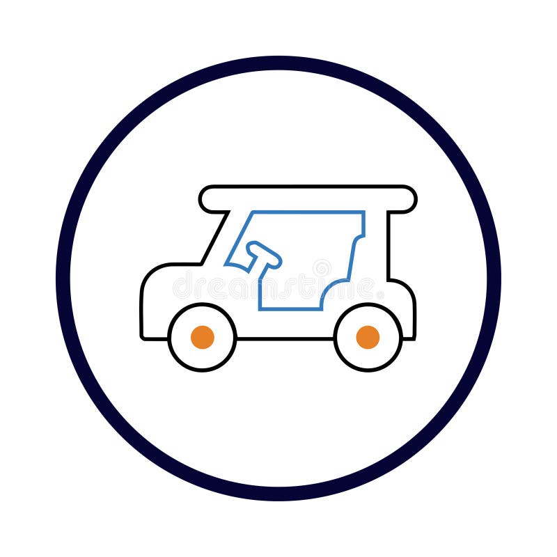 Golf Cart, Golf, Buggy Car, Game Golf Cart Icon Stock Vector ...