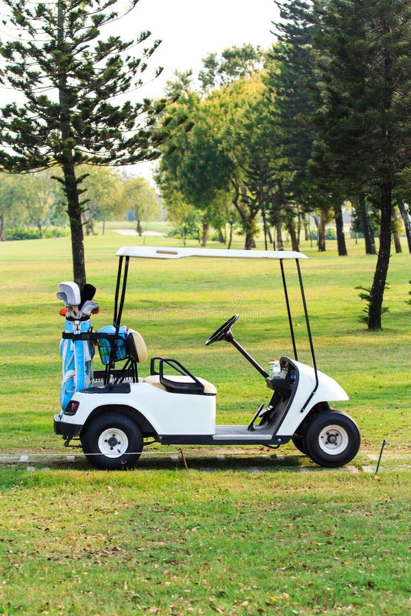 Golf Cart stock photo. Image of equipment, field, recreation - 42040042