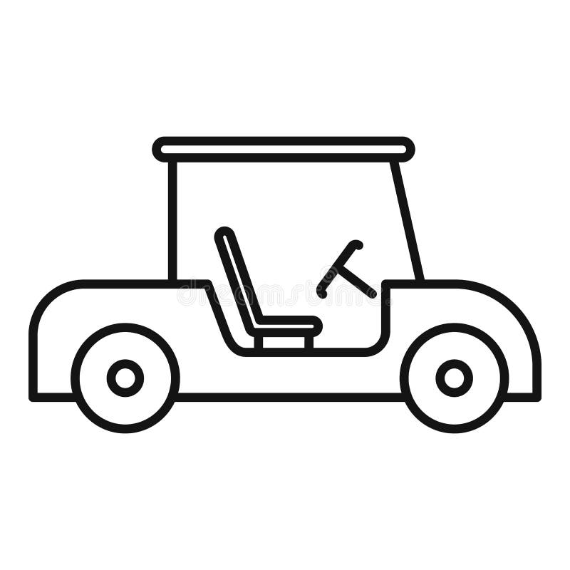 Golf Cart Outline Stock Illustrations – 880 Golf Cart Outline Stock ...