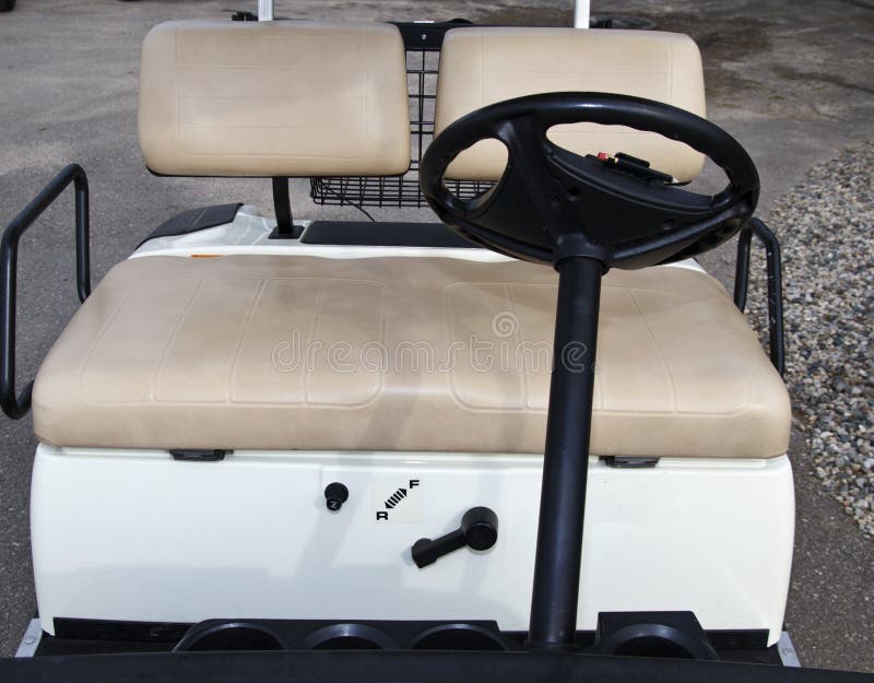 Golf Cart Interior stock image. Image of outdoors, public - 15103235