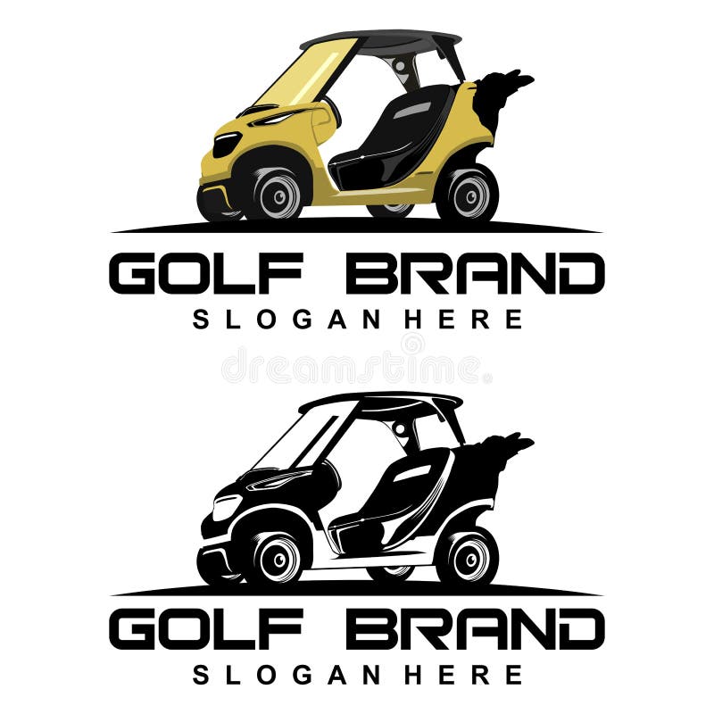 Golf cart logo icon design stock vector. Illustration of mono - 193104705