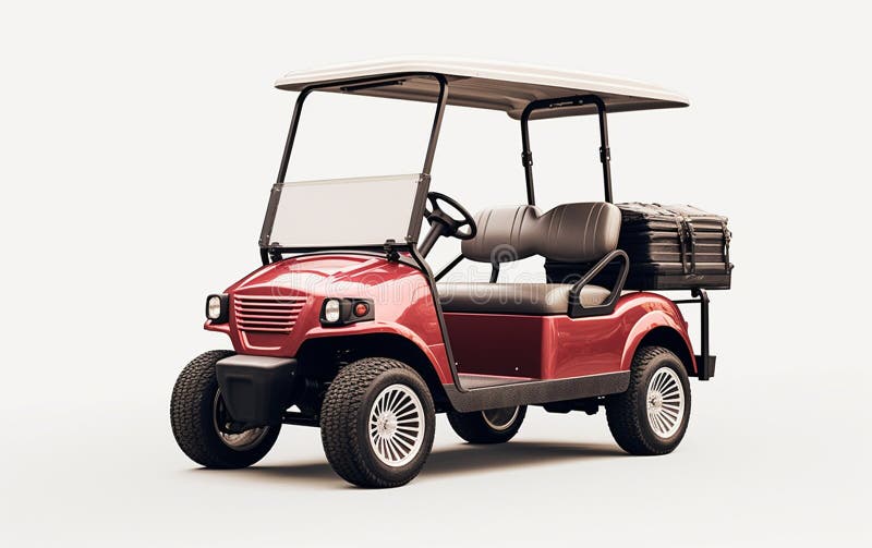 Golf Cart on White Background Stock Image - Image of fabric, elastic ...