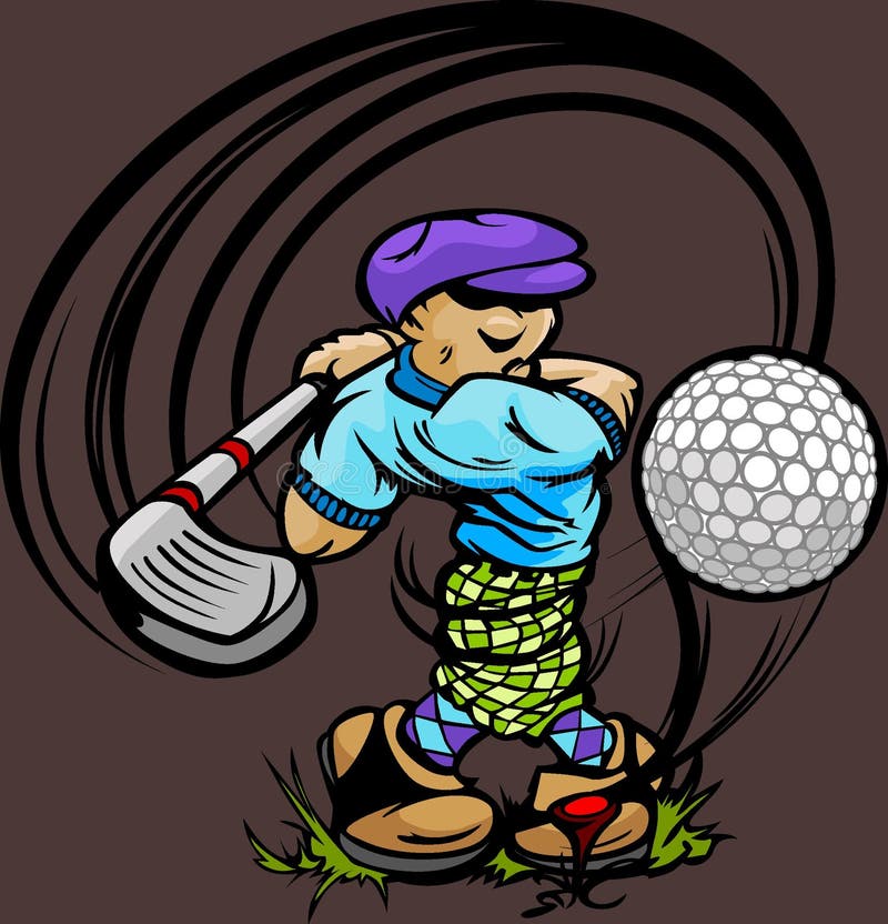 Golf Cartoon Vector Illustration Download Stock Vector - Illustration ...