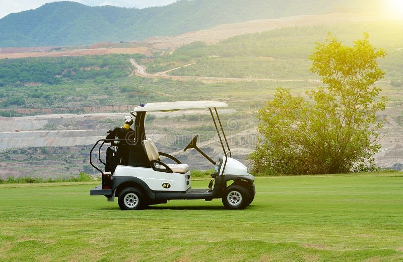 Golf Carts on a Golf Course Stock Photo - Image of tourism, cart: 118169254