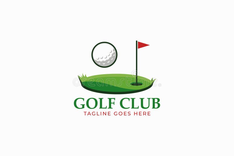 Elegant Golf Logo Highlighting Fairway, Ball Golf and Tournament ...