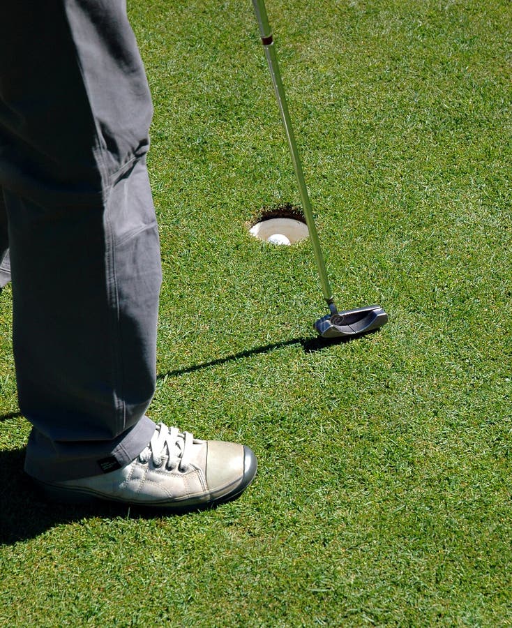 Golf Tee Flying after Impact Stock Photo - Image of competition, power ...