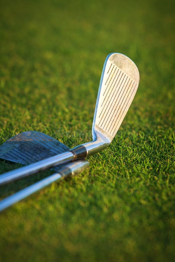 Golf Club with Red Ball and Tees on White Background Stock Photo ...