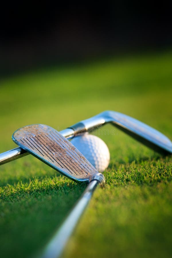 Golf club and ball stock image. Image of outside, grass - 27287225