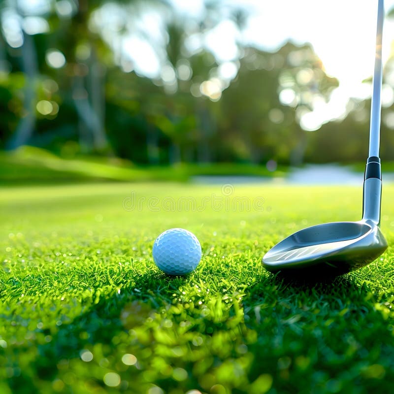 Golf club and golf ball stock image. Image of sport - 316342587