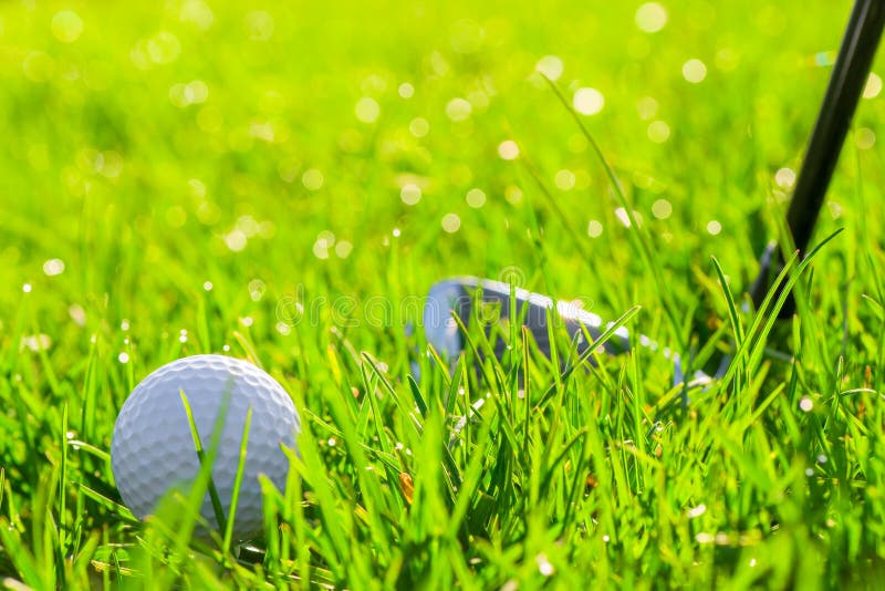 Golf club and ball stock photo. Image of nature, hobbies - 41337382
