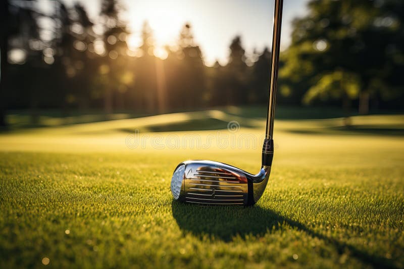 Golf Club Close-up on Grass. Stock Image - Image of action, golfing ...
