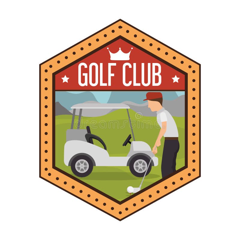 Golf club design stock illustration. Illustration of hobby - 69528734