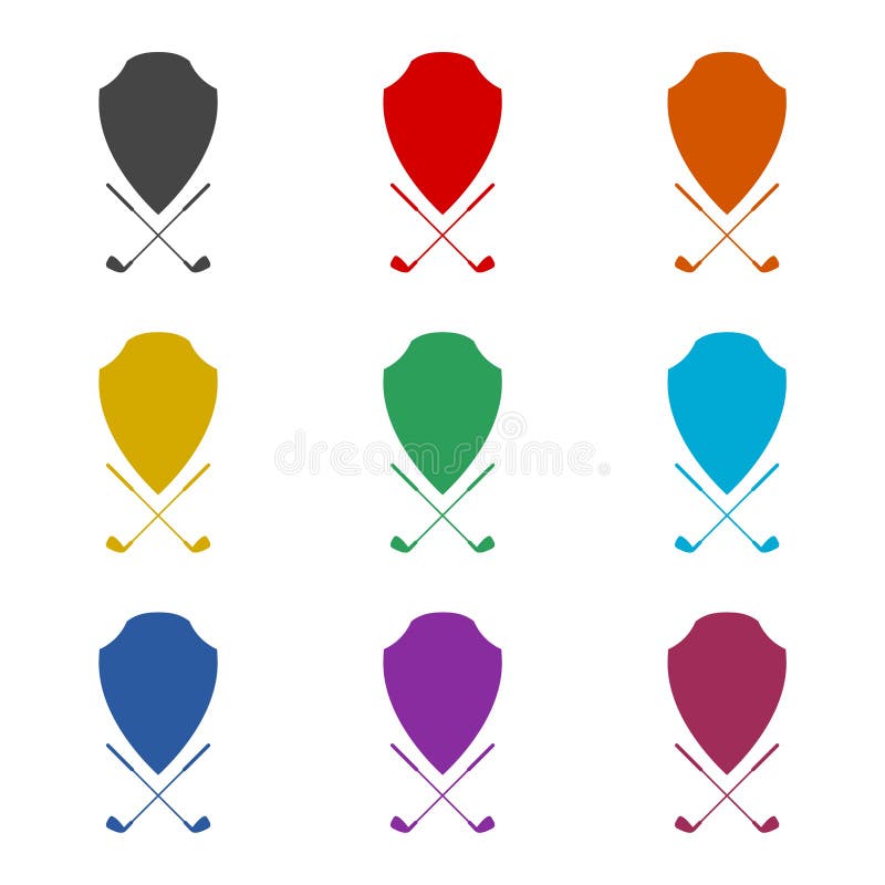 Golf Club Icon, Symbol, Elements and Logo, Golf Training Center Stock ...