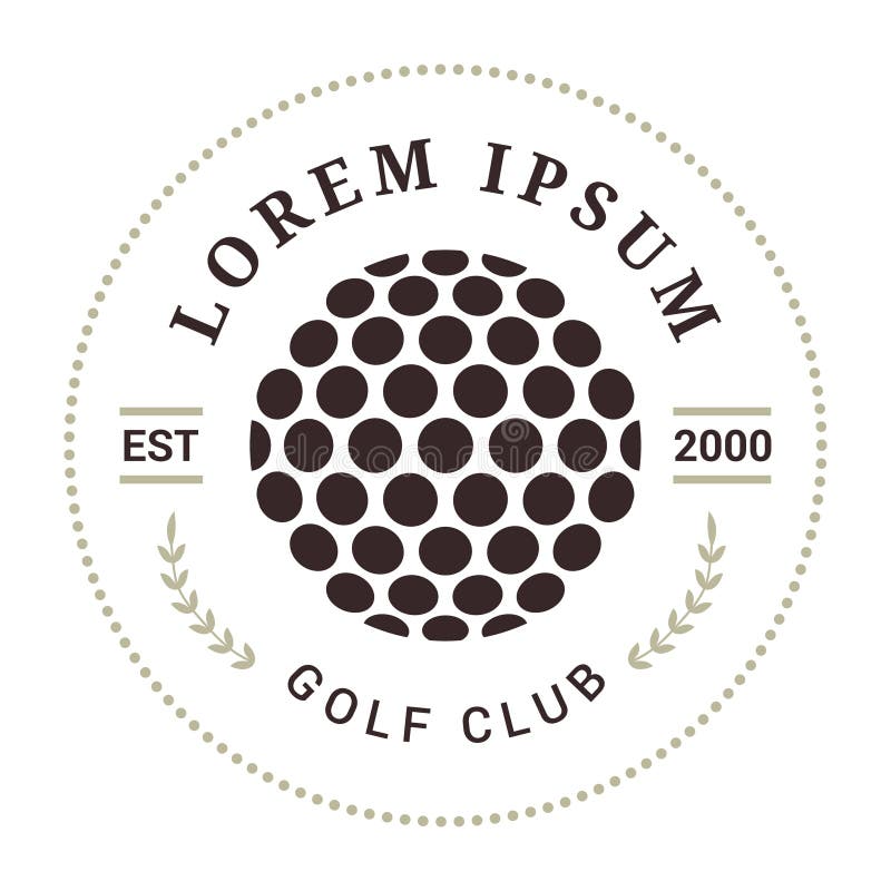 Golf Club Emblem. Vector Illustration Decorative Design Stock Vector ...
