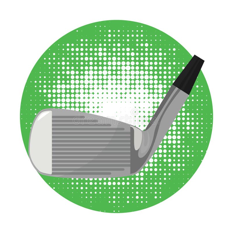Golf Club Head. Vector Illustration Decorative Design Stock ...