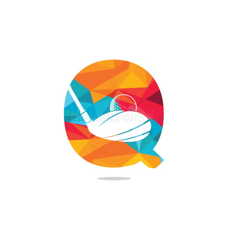 Initial Letter Q Golf Vector Logo Design. Stock Vector - Illustration ...
