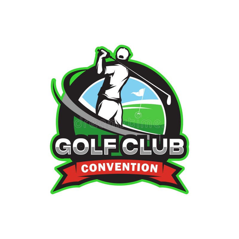 Golf Club Logo Design Illustration Vector Stock Vector - Illustration ...