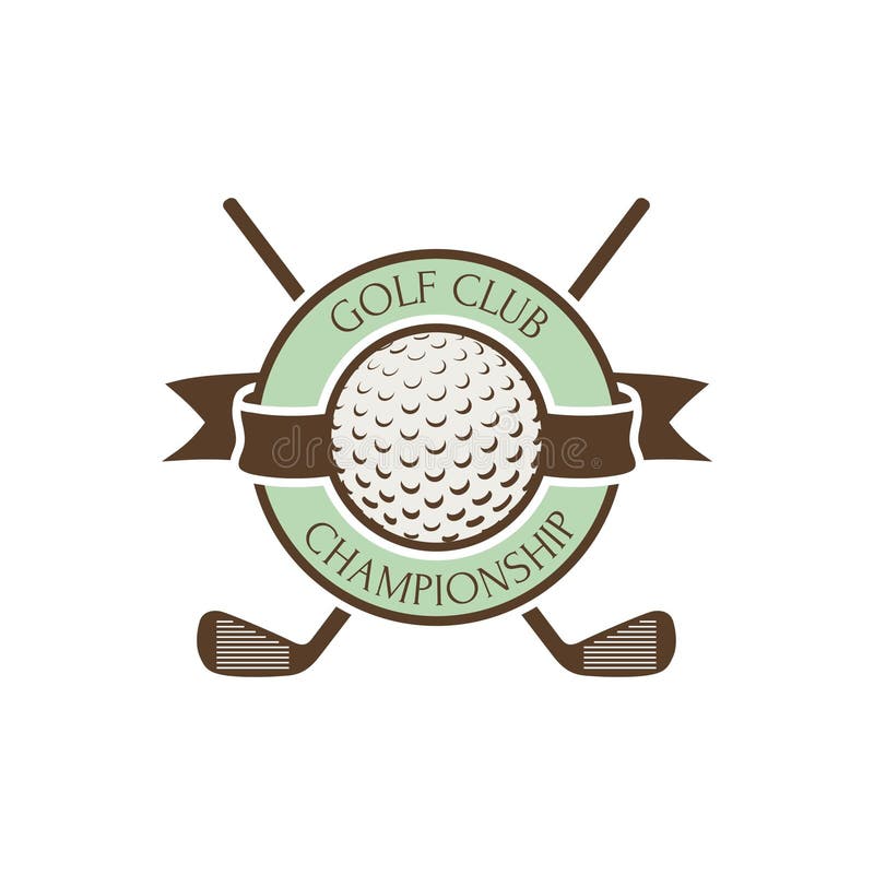 Golf Club Logo Element Design. Vector Illustration Decorative Design ...