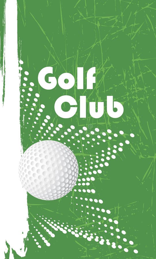 Golf Club Vertical Banner,Invitation Card Stock Vector - Illustration ...