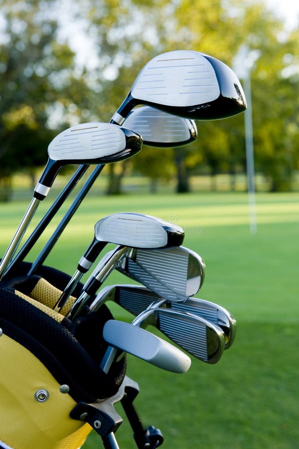 Golf Clubs and Golf Course stock image. Image of sports - 7648749