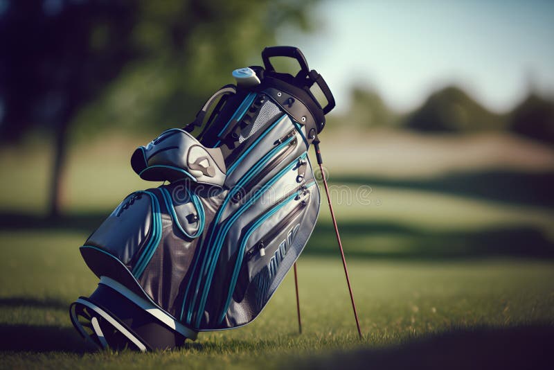 Golf Clubs at a Golf Resort. Neural Network AI Generated Art Stock ...