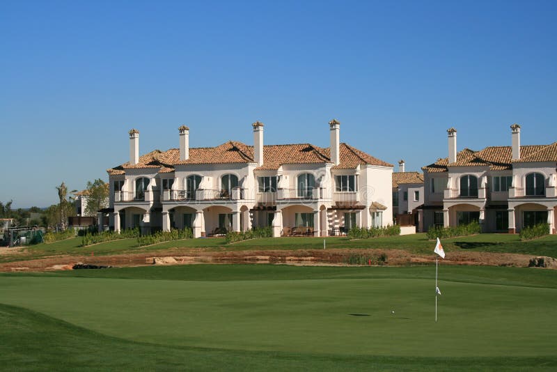 Golf Course Condos stock image. Image of holiday, fairway - 4344547