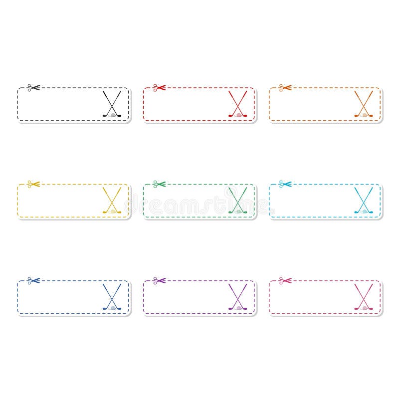 Coupon for Golf Tournament Game Template Vector Stock Vector ...