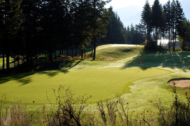 Golf course view stock image. Image of hole, iron, aerial - 845517