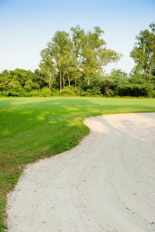 Golf course stock image. Image of horizontal, rough, lawn - 11217703