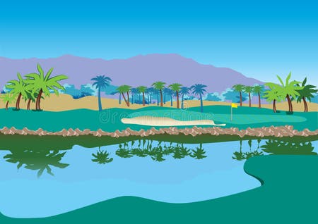 Editable Golf Course Scene Stock Illustrations – 3 Editable Golf Course ...