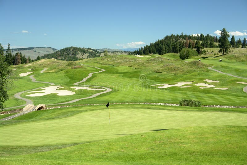 Lake Wilderness Golf Course Views Stock Image - Image of sand, trees ...