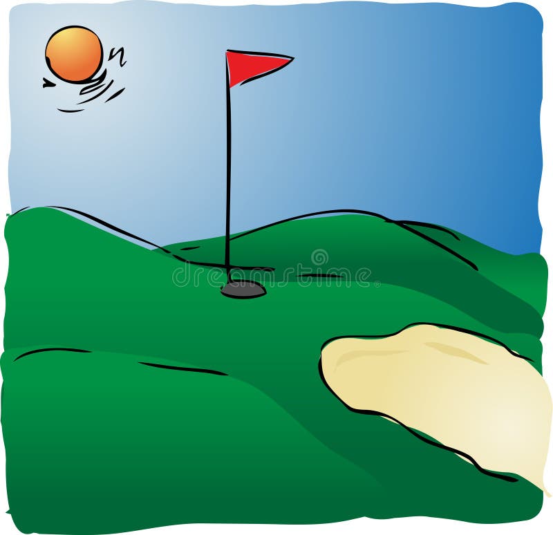 Golf Course Drawing Stock Illustrations – 679 Golf Course Drawing Stock ...