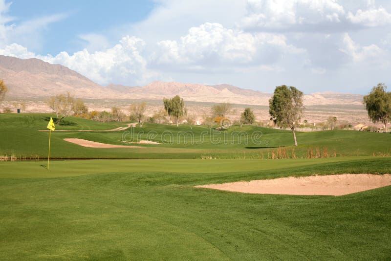 Scenic Desert Landscape at Arizona Golf Course Stock Photo - Image of ...